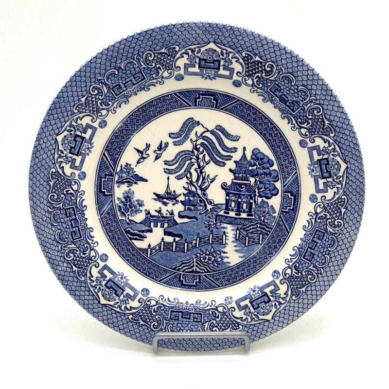 Willow Pattern Plate - Etsy