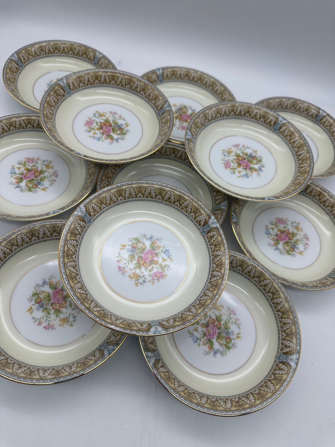 Set of 4 BERRY / SAUCE BOWLS- Noritake China, Claire Pattern / Vintage ...