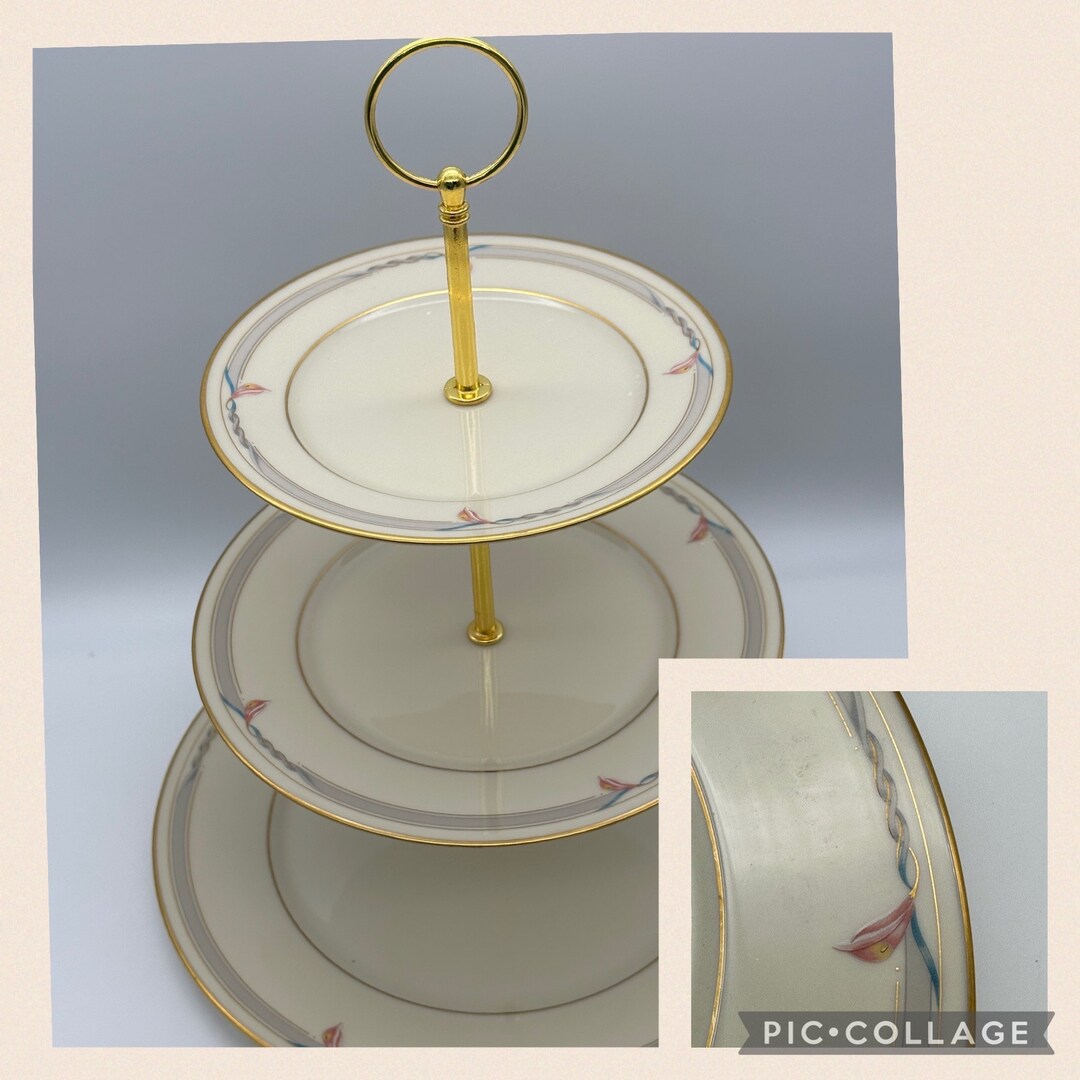LENOX GRAMERCY 3 Tier Stand Cake / Dessert / Cupcake / Wedding / Bridal ...