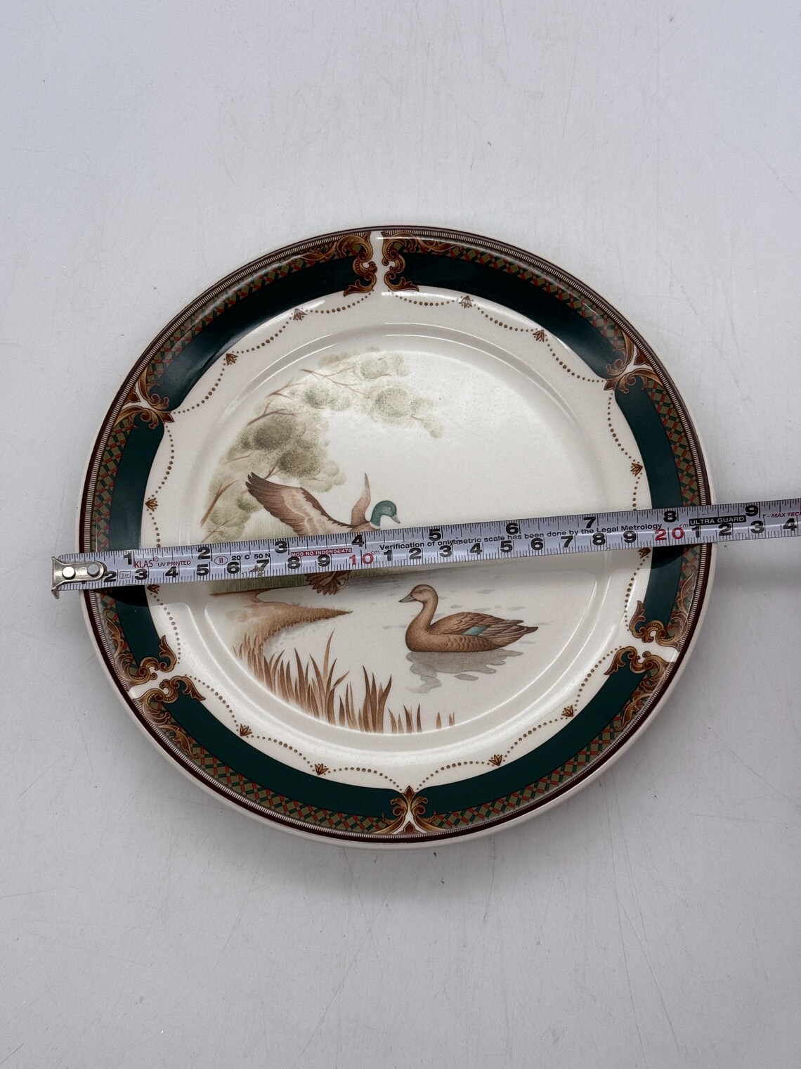 SALAD / LUNCHEON PLATE Wicklow Green by Noritake #9198 / Christmas ...