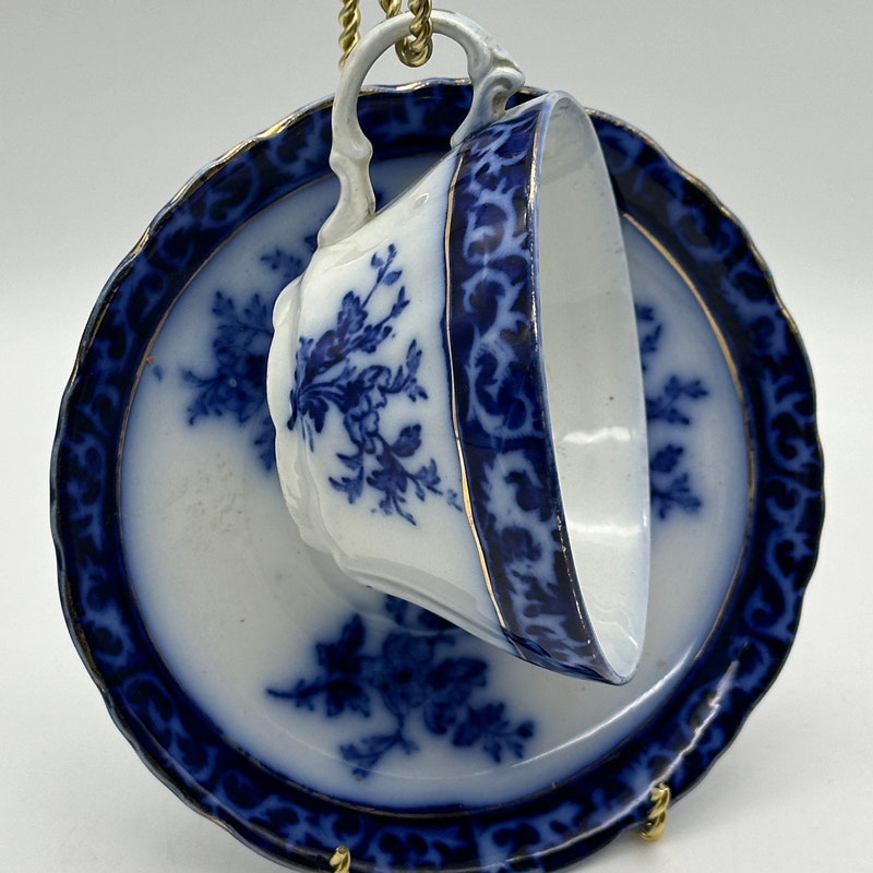 Flow Blue Tea Cup - Etsy