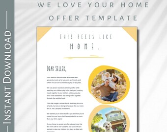 Real Estate Love Letter Template - Etsy