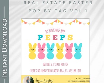 Realtor Easter Tags - Etsy