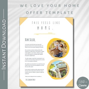 Editable Home Buyer Letter Template Real Estate Love Letter Template We ...