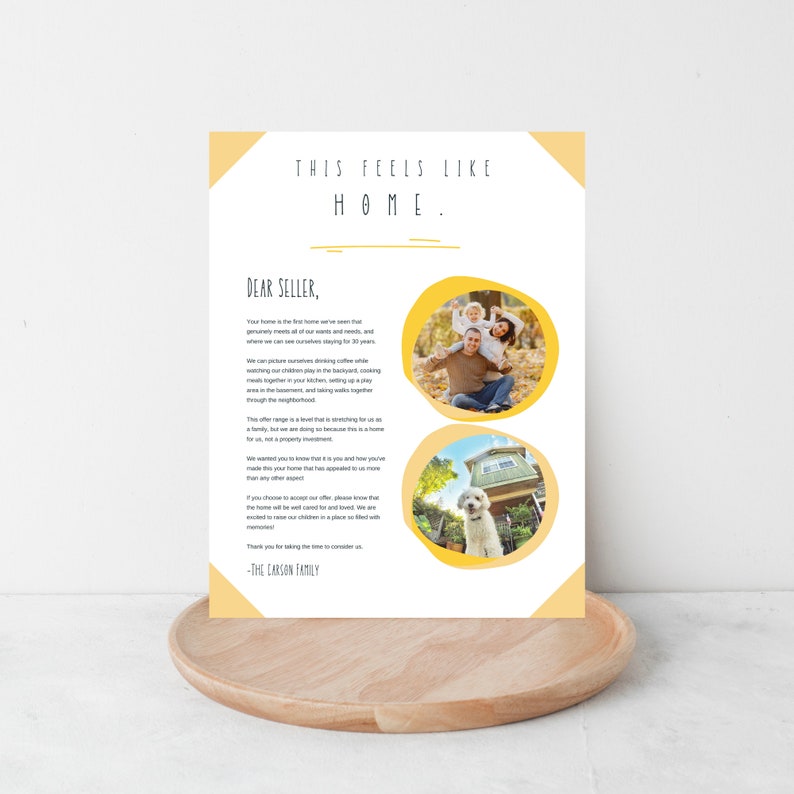 Editable Home Buyer Letter Template Real Estate Love Letter - Etsy