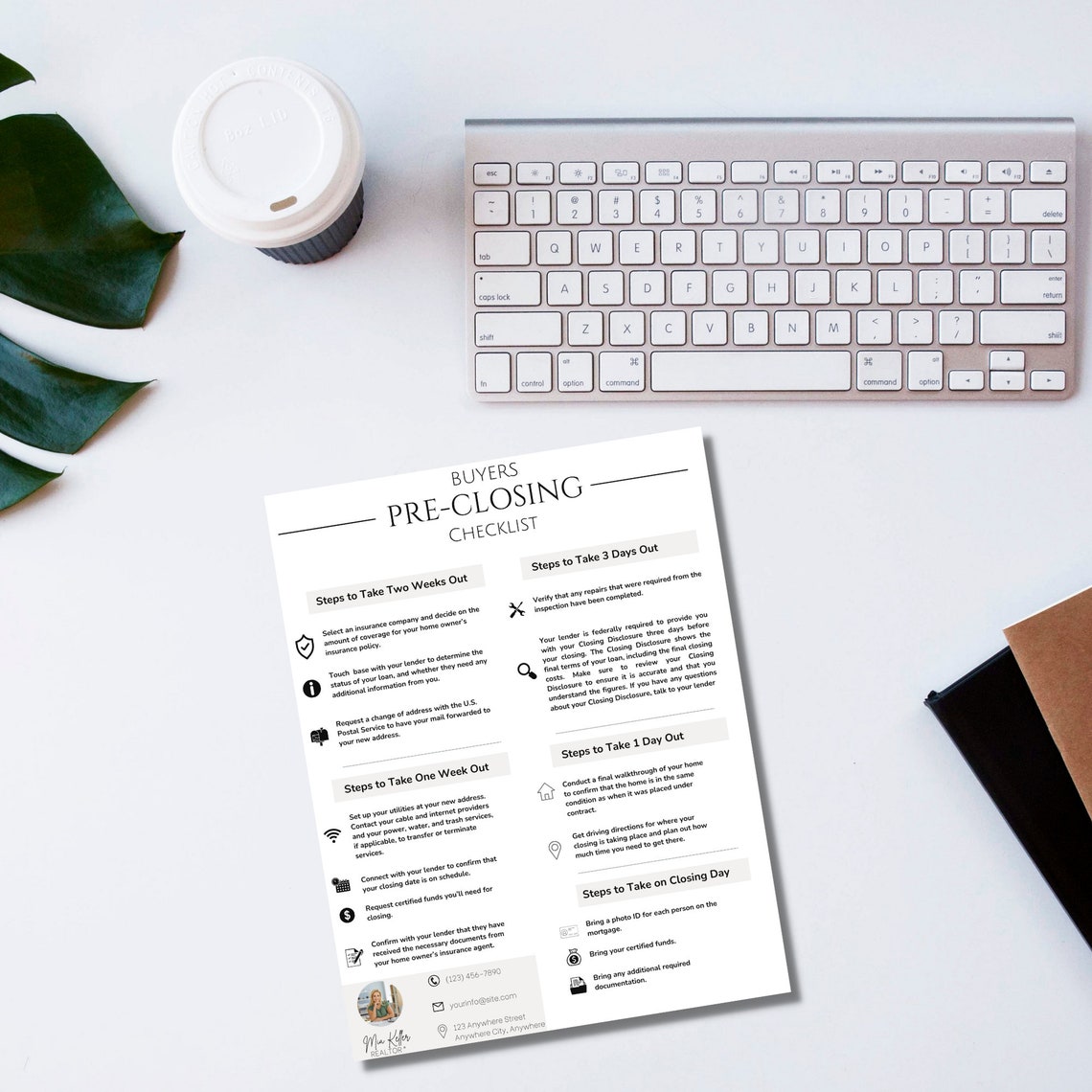 Real Estate Checklist Bundle Closing Day Checklist - Etsy