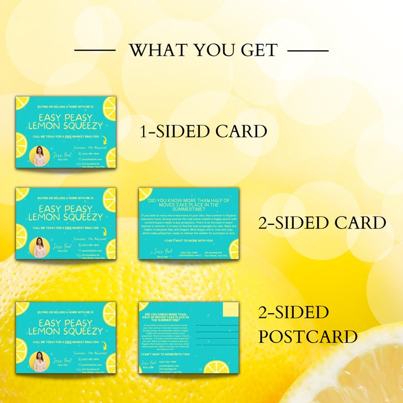 Real Estate Summer Postcard Realtor Summer Marketing Real - Etsy