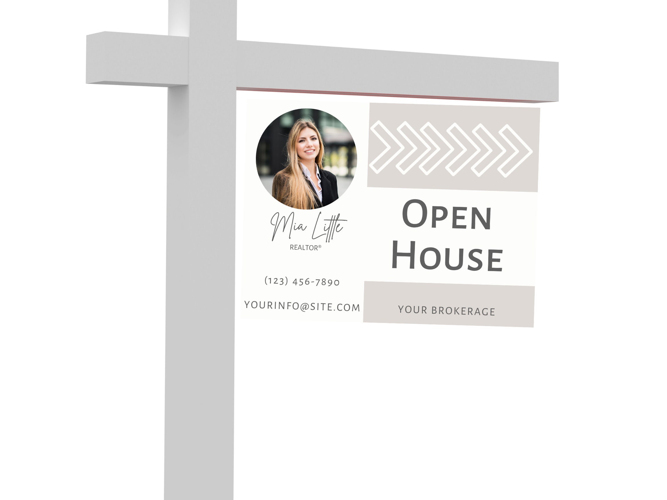 Open House Yard Sign for Realtors Open House Yard Sign Template Real ...