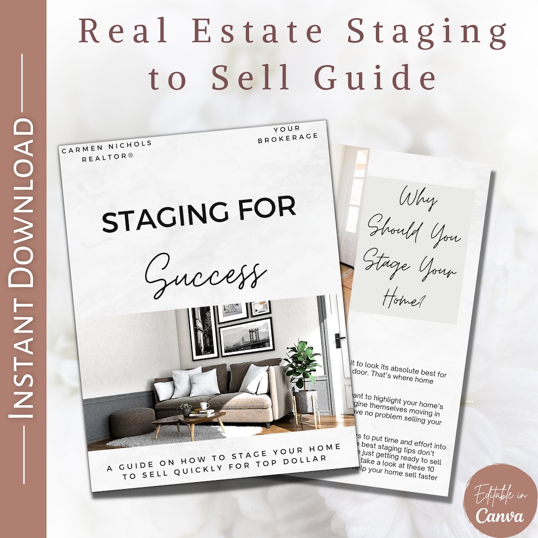 Real Estate Staging Guide Staging A Home Home Staging - Etsy