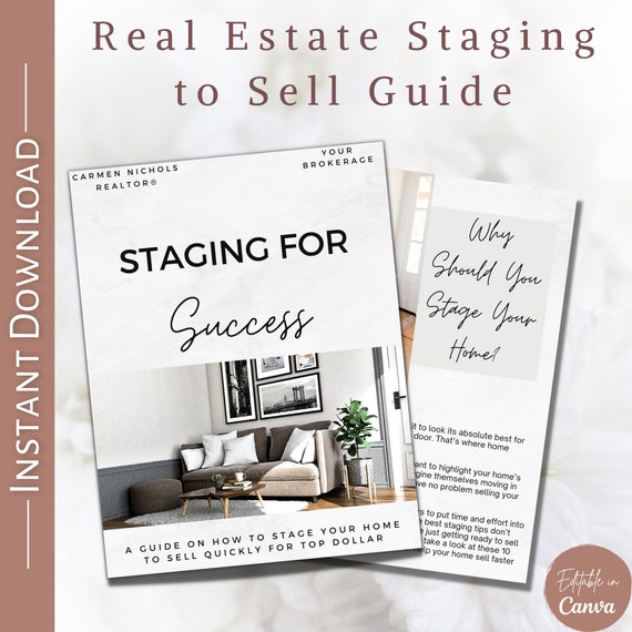 Real Estate Staging Guide Staging A Home Home Staging | Etsy