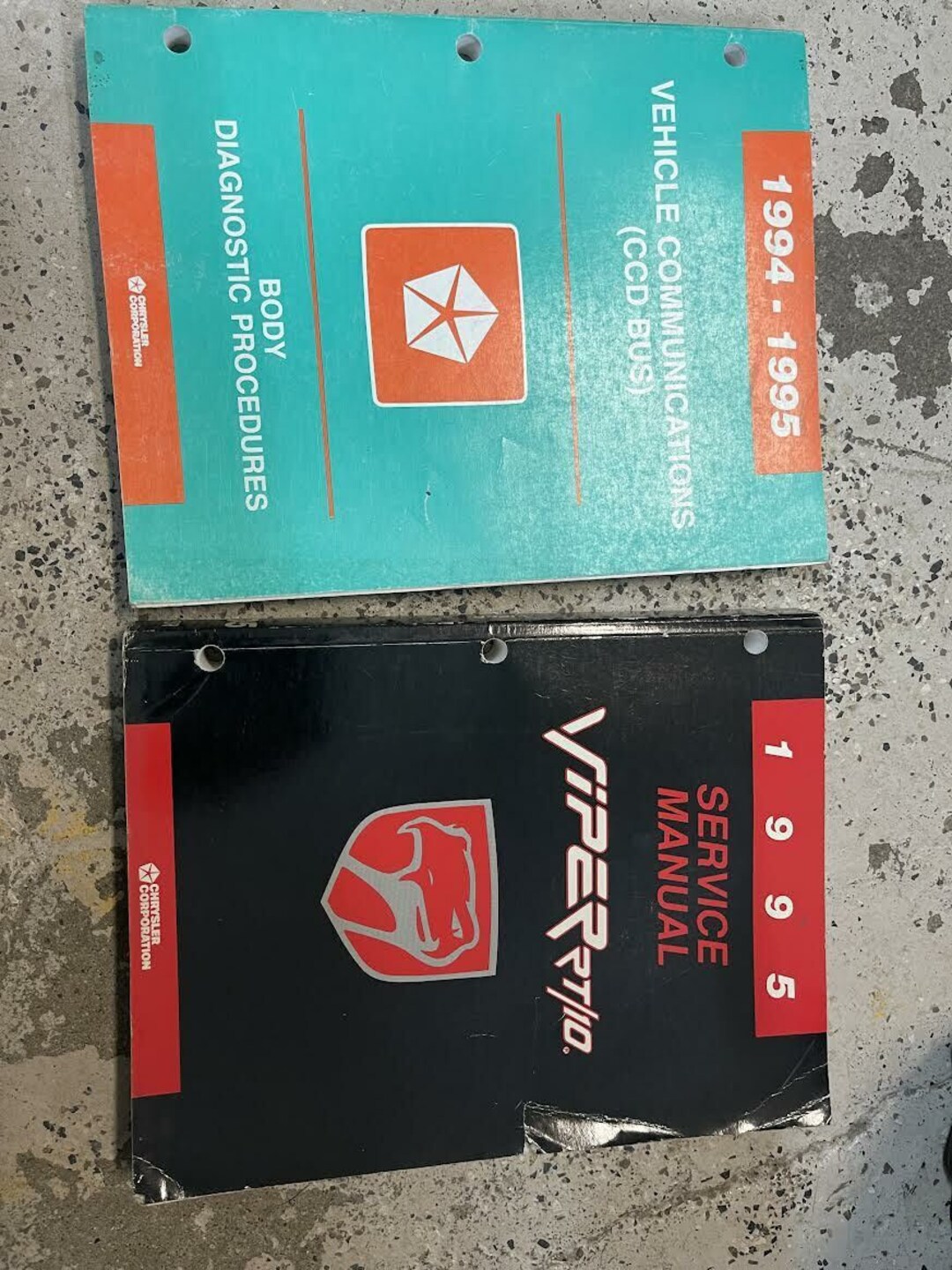1995 Dodge Viper Models Service Shop Repair Manual Set W Diagnostic Bk ...