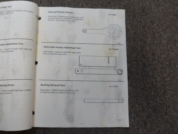 1994 Mercruiser Special Tools Drive Units Gas Diesel … - Gem