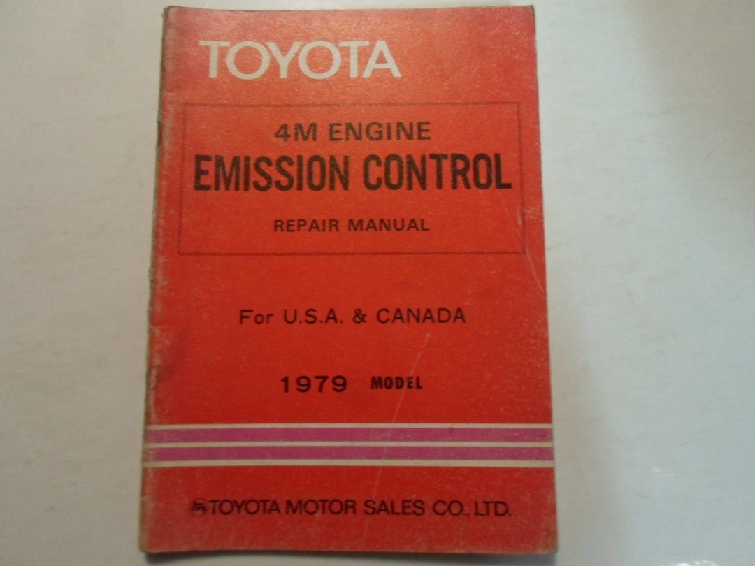 1979 Toyota 4M Engine Emission Control Service Repair Shop Manual OEM ...