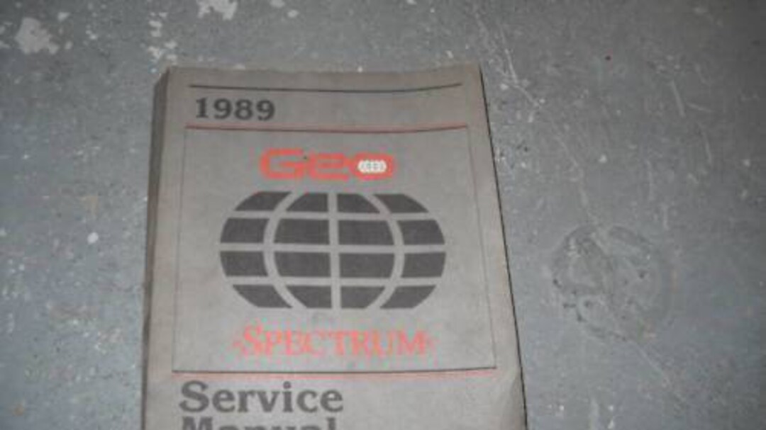 1989 GM Chevrolet Chevy Geo SPECTRUM Service Shop Repair Workshop ...