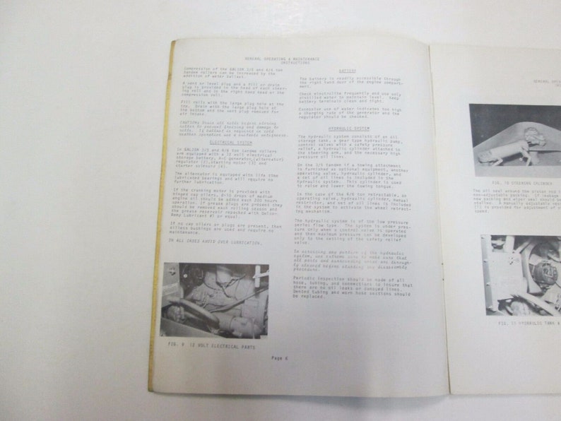 Galion Tandem Rollers 3 to 5 4-6 TON RETRACTABLE Operators - Etsy