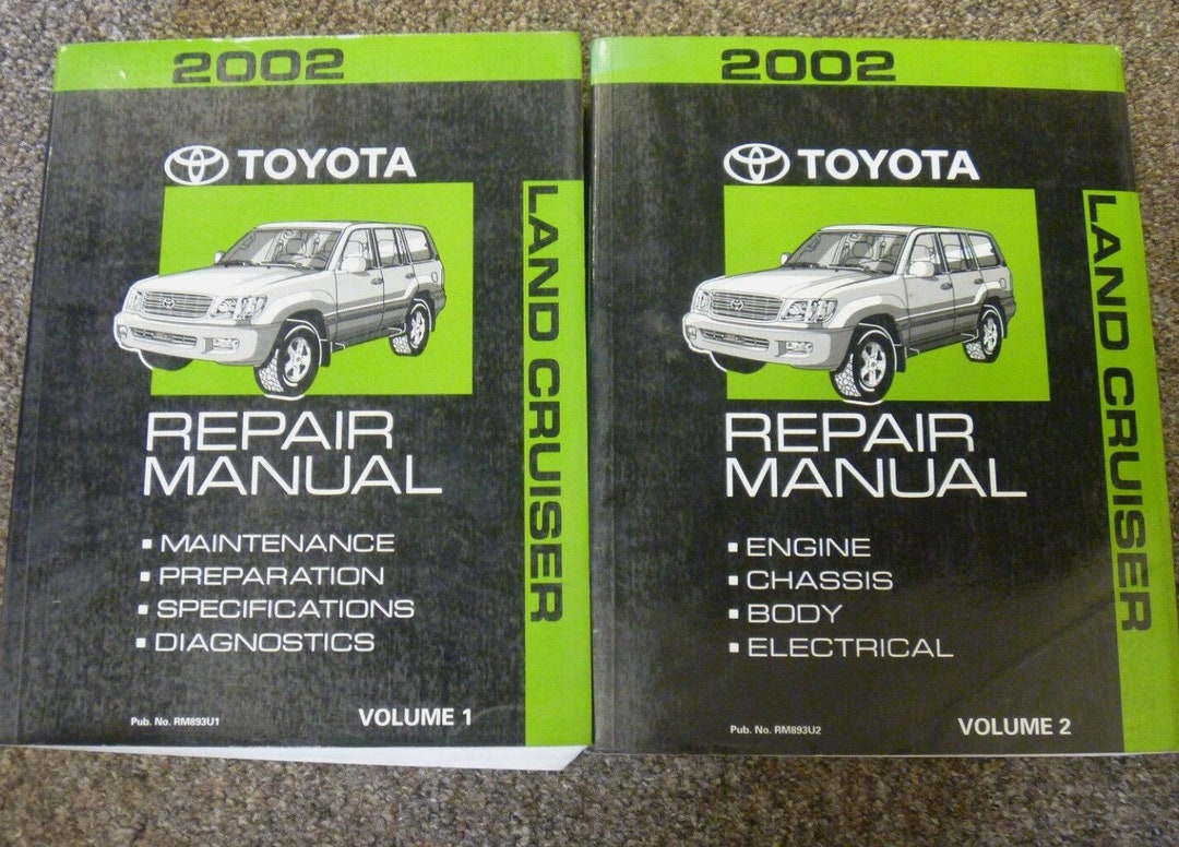 2002 Toyota LAND CRUISER Service Repair Workshop Shop Manual Set - Etsy