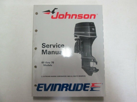 1989 Johnson Evinrude Outboards 60 Thru 70 Service Re… - Gem