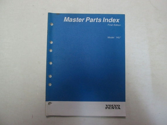 1996 Volvo Penta Master Parts Index Final Edition Mod… - Gem