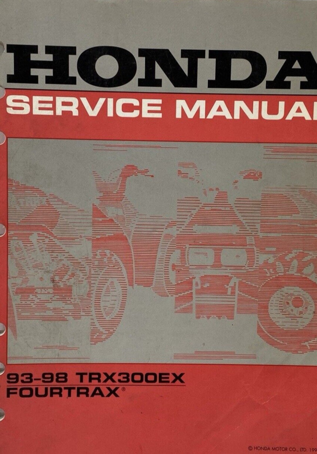 1993 1994 1995 1996 1997 1998 2000 HONDA TRX300EX FOURTRAX Service Shop ...
