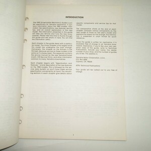 1983 Yamaha Snowmobile Mechanics Guide Manual Factory Oem Book 83 ...