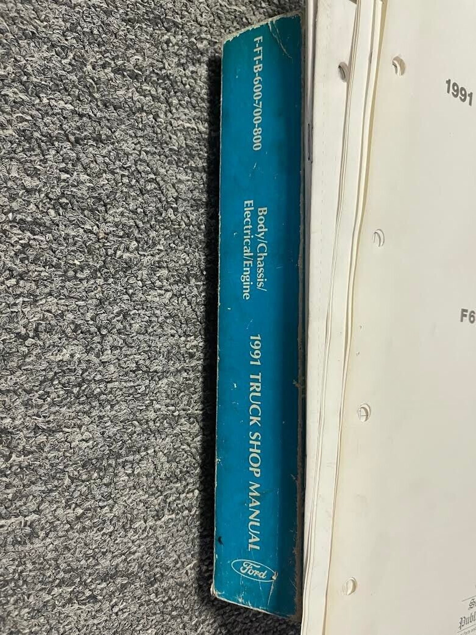 1991 Ford FTB 600 700 800 Truck Service Shop Repair Manual Set W EWD ...