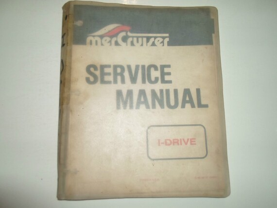 1981 Mercruiser I-drive I Drive Service Manual Binder Edition - Etsy
