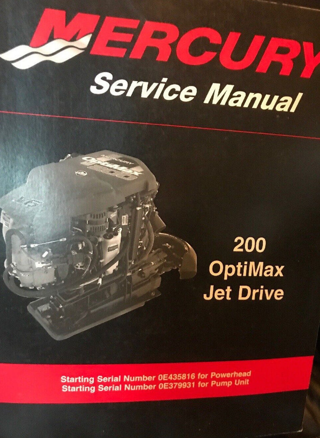 Mercury Service Manual 200 Optimax Jet Drive Service Shop Manual 90 ...