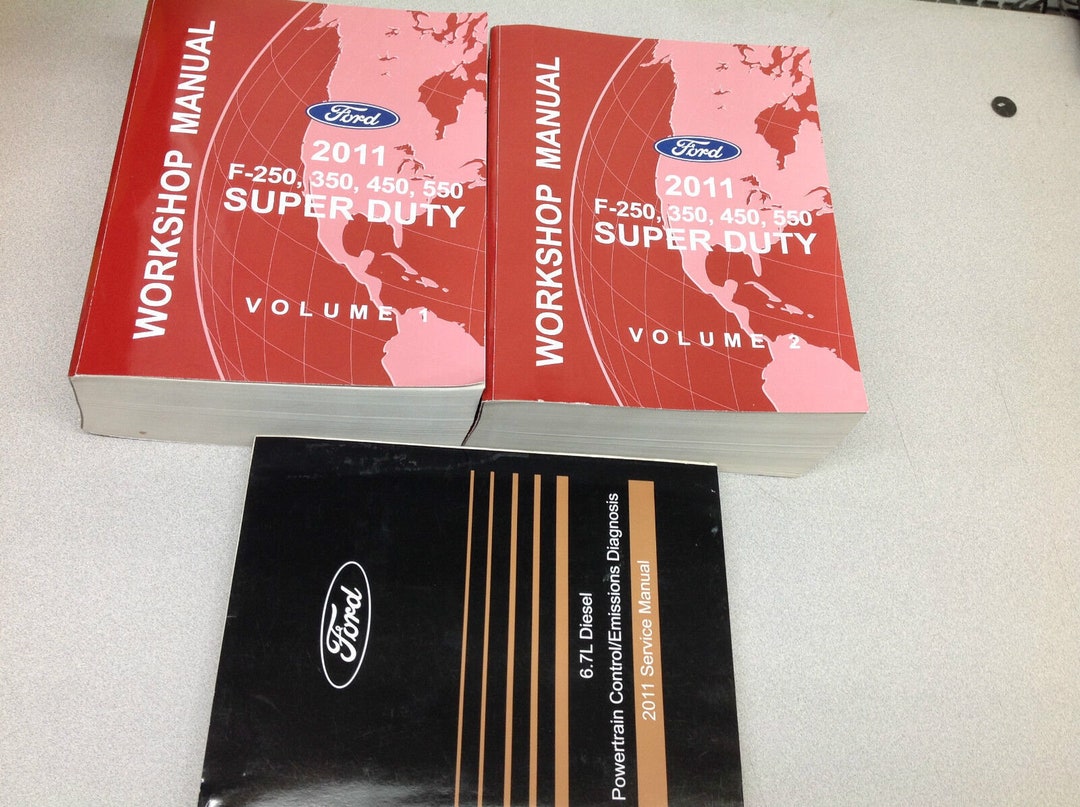 2011 Ford Truck F-250 F-350 F450 550 Service Shop Repair Manual Set W ...