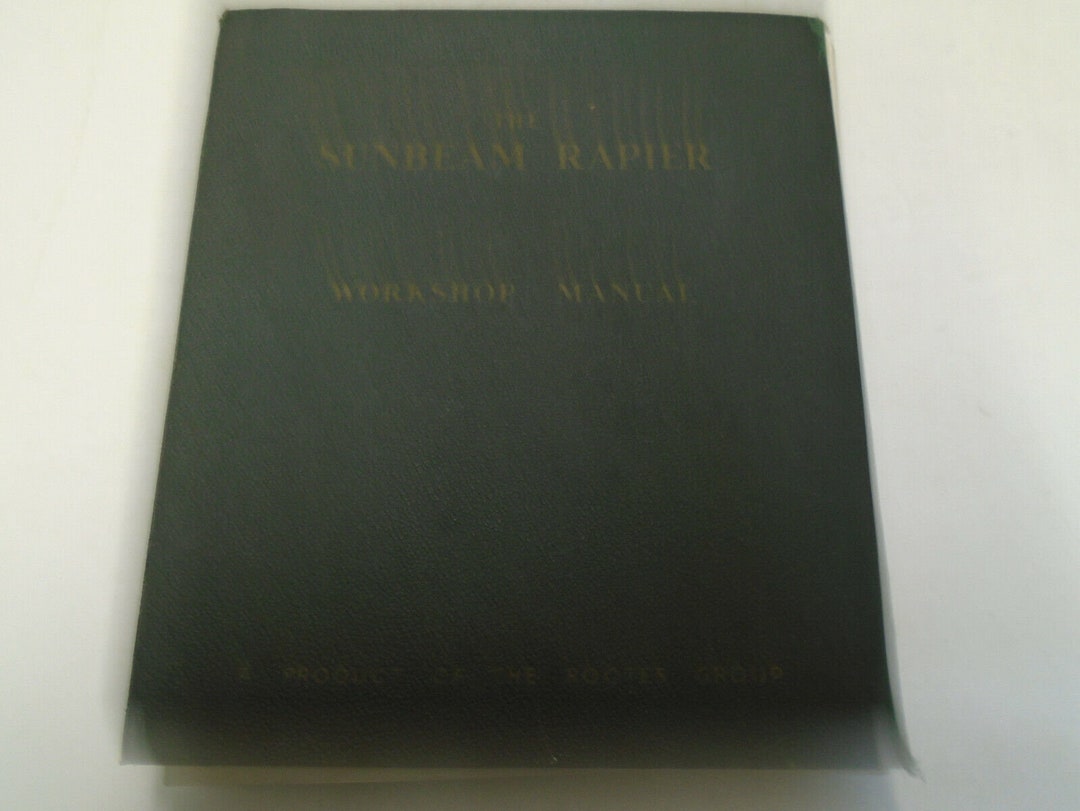 1956 Sunbeam Rapier Service Repair Shop Manual Used Wear FACTORY OEM ...
