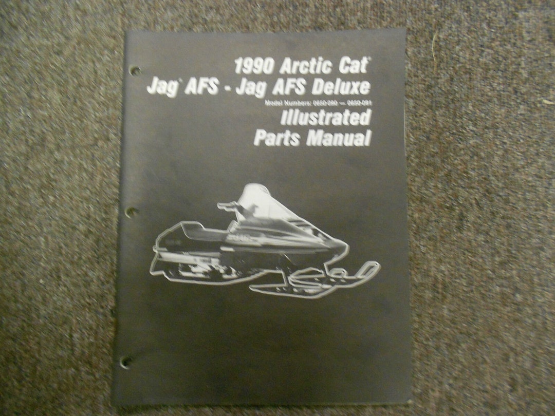 1990 Arctic Cat Jag Afs Jag Afs Deluxe Illustrated Parts Catalog Manual ...
