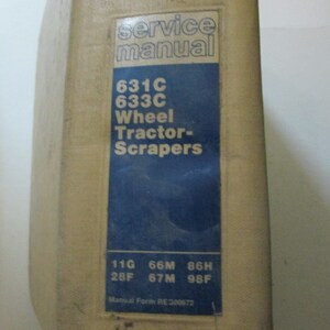 Caterpillar 631C 633C Wheel Tractor-scrapers 11G 66M 86H 28F 67M 98F ...