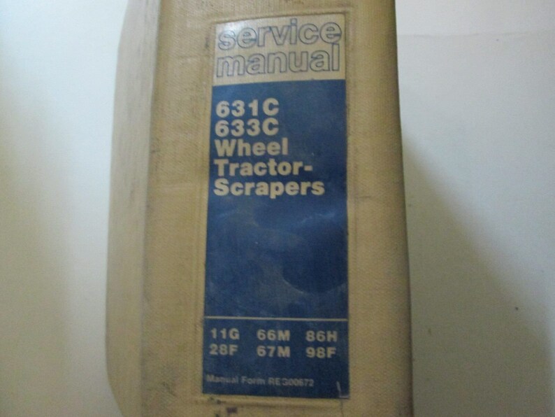 Caterpillar 631C 633C Wheel Tractor-scrapers 11G 66M 86H 28F - Etsy