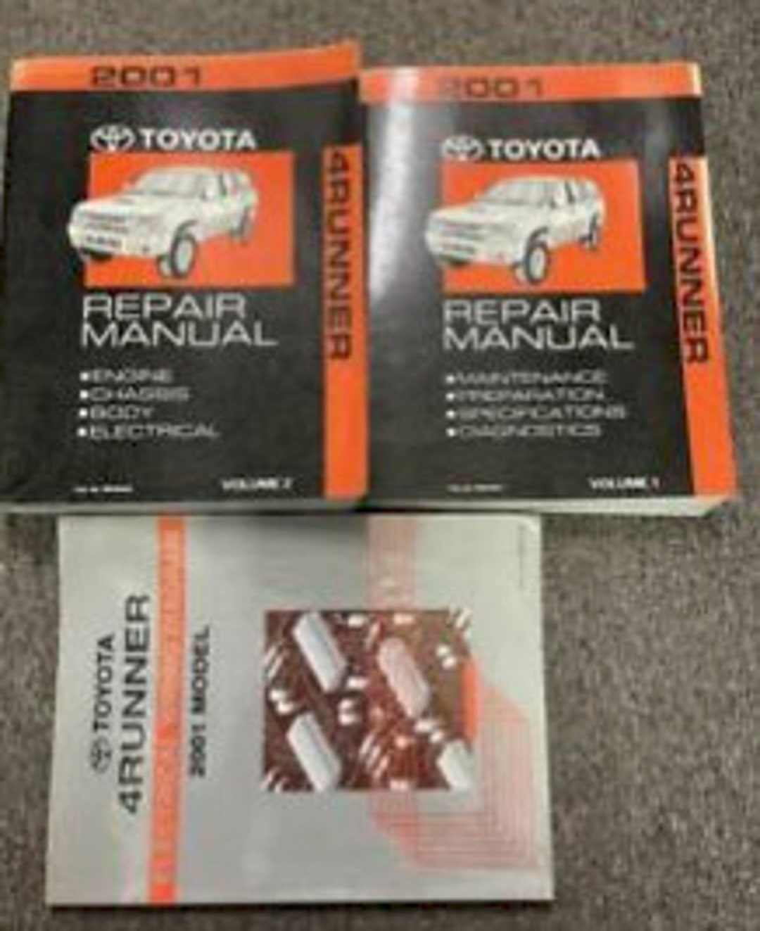 2001 Toyota 4runner 4 RUNNER Service Repair Shop Workshop Manual Set ...