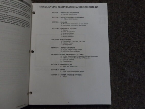 1996 Mercruiser Technicians Handbook Diesel Engines M… - Gem