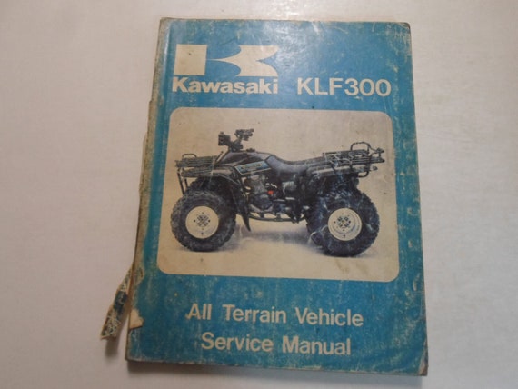 1986 Kawasaki Klf300 All Terrain Vehicle Service Manu… - Gem