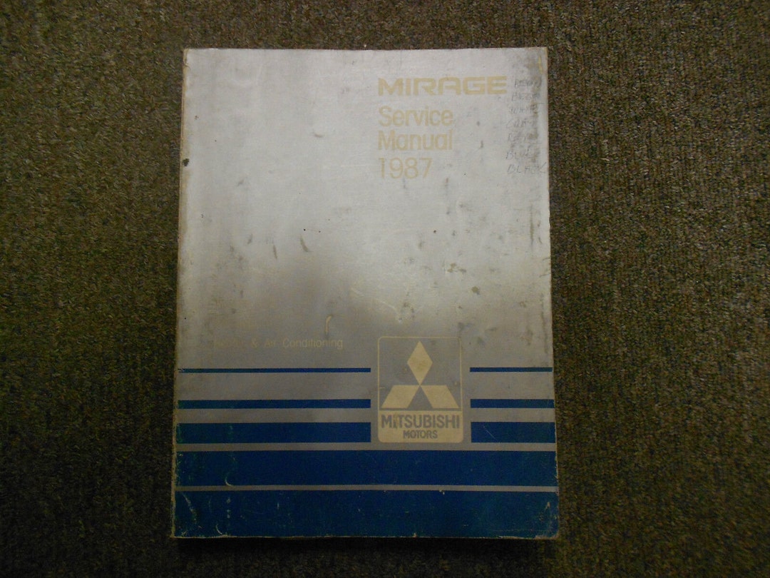 1987 Mitsubishi Mirage Service Repair Shop Manual Vol 2 Electrical Oem ...