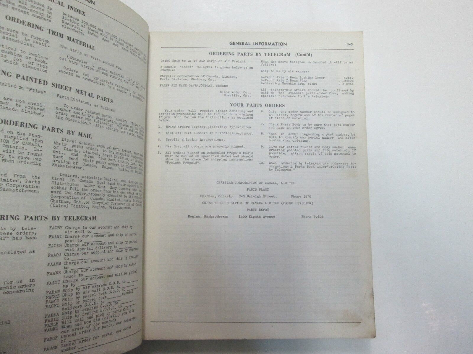 1949 Chrysler Passenger Car Parts List Manual C45 46 47 P17 18 - Etsy