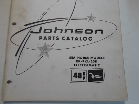 1963 Johnson 40 Hp Sea Horse Models Rk Rkl 25D Electr… - Gem
