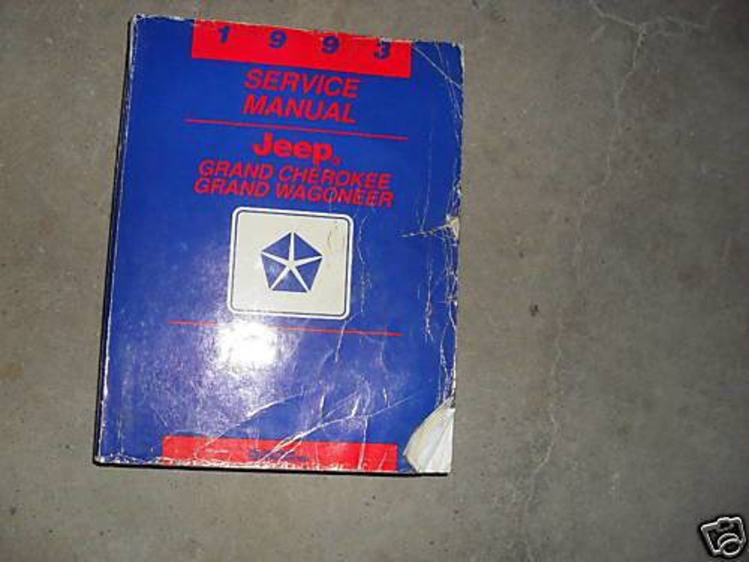 1993 Jeep Grand Cherokee & Grand Wagoneer Service Shop Repair Workshop Manual - Etsy