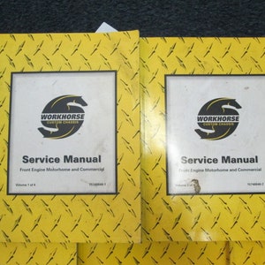 Workhorse Front Engine Motorhome & Commercial Service Manual 5 Volume ...