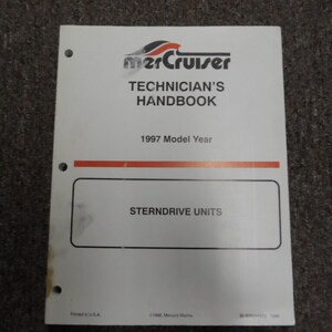 1997 Mercruiser Technicians Handbook Sterndrive Units Manual - Etsy