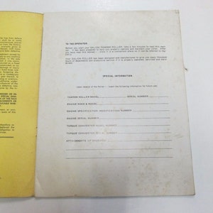 Galion Tandem Rollers 3 to 5 4-6 TON RETRACTABLE Operators - Etsy