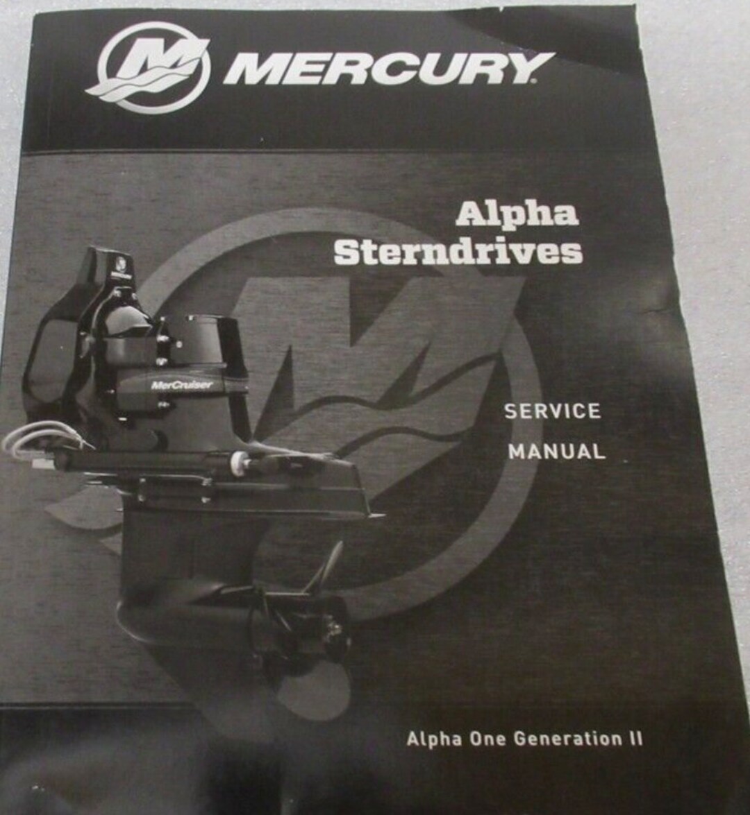 2020 Mercury Alpha Sterndrives Alpha One Gen II Service Manual P/N 90 ...
