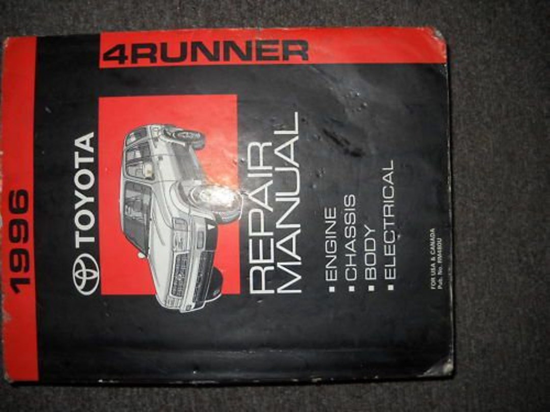 1996 Toyota 4runner 4 RUNNER Service Shop Repair Workshop Manual NEW - Etsy