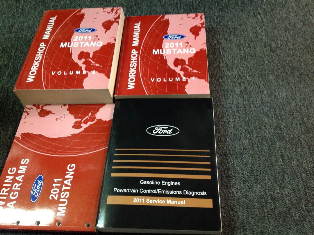 2011 Ford Mustang Gt Cobra Mach Service Shop Repair Manual Set W Ewd ...