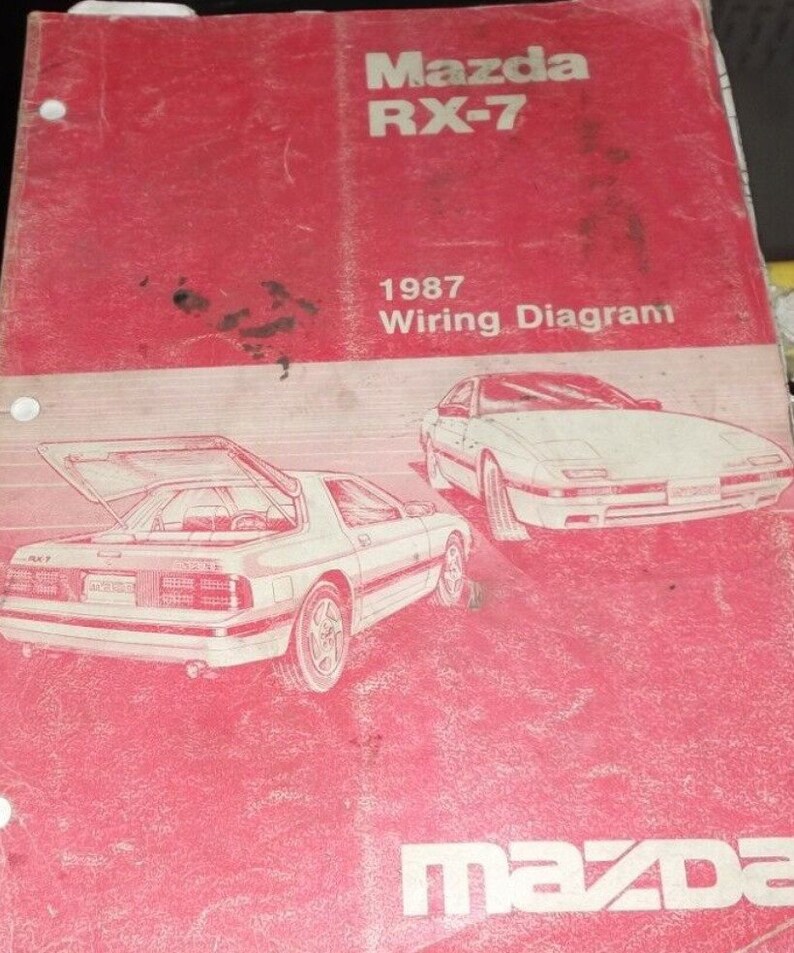 1987 Mazda RX-7 RX7 Electrical Wiring Diagram Manual EWD OEM - Etsy