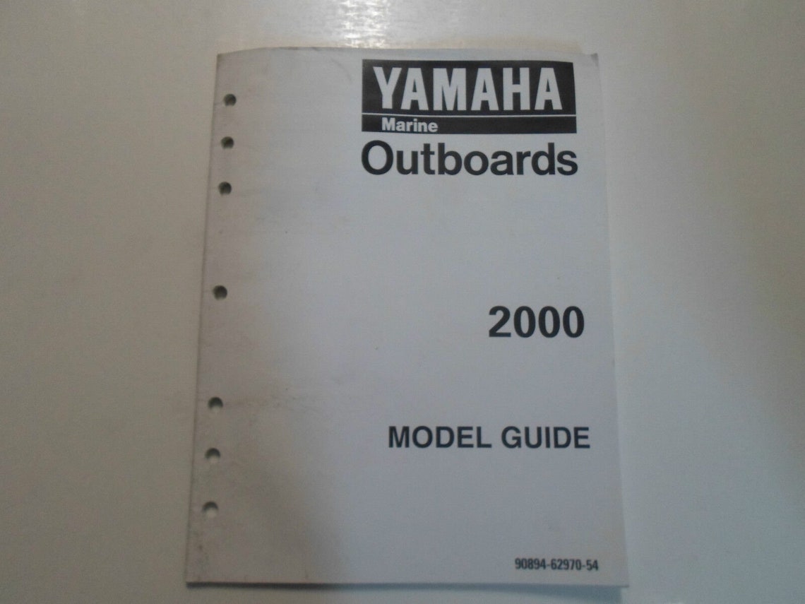 2000 Yamaha Marine Outboards Model Guide Manual Water Damaged - Etsy