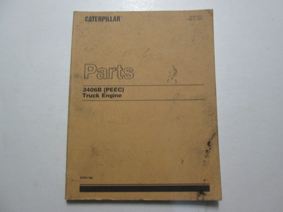 Caterpillar 3406B (peec) Truck Engine Parts Serial No. 5yg1-up Used ...