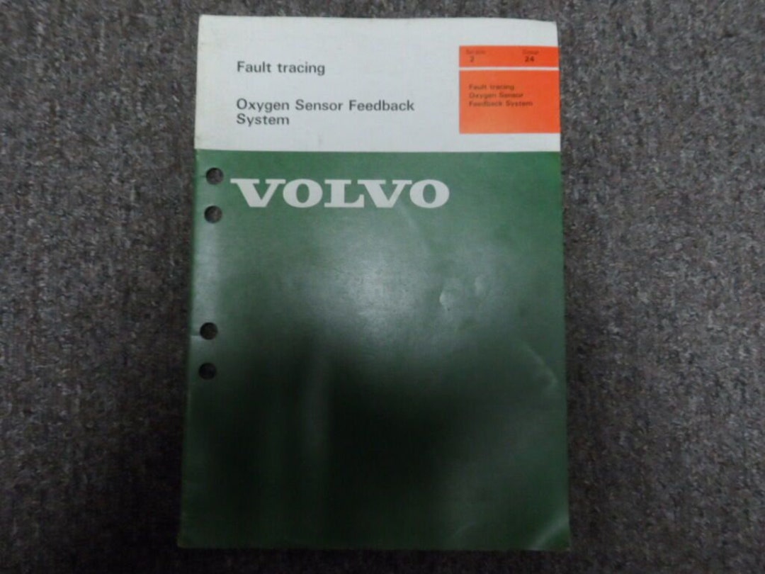 1970s 1980s Volvo Fault Tracing Oxygen Sensor Feedback System Manual ...