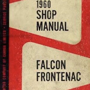 1960 Ford Falcon Frontenac Service Shop Repair Manual Oem Cnd - Etsy